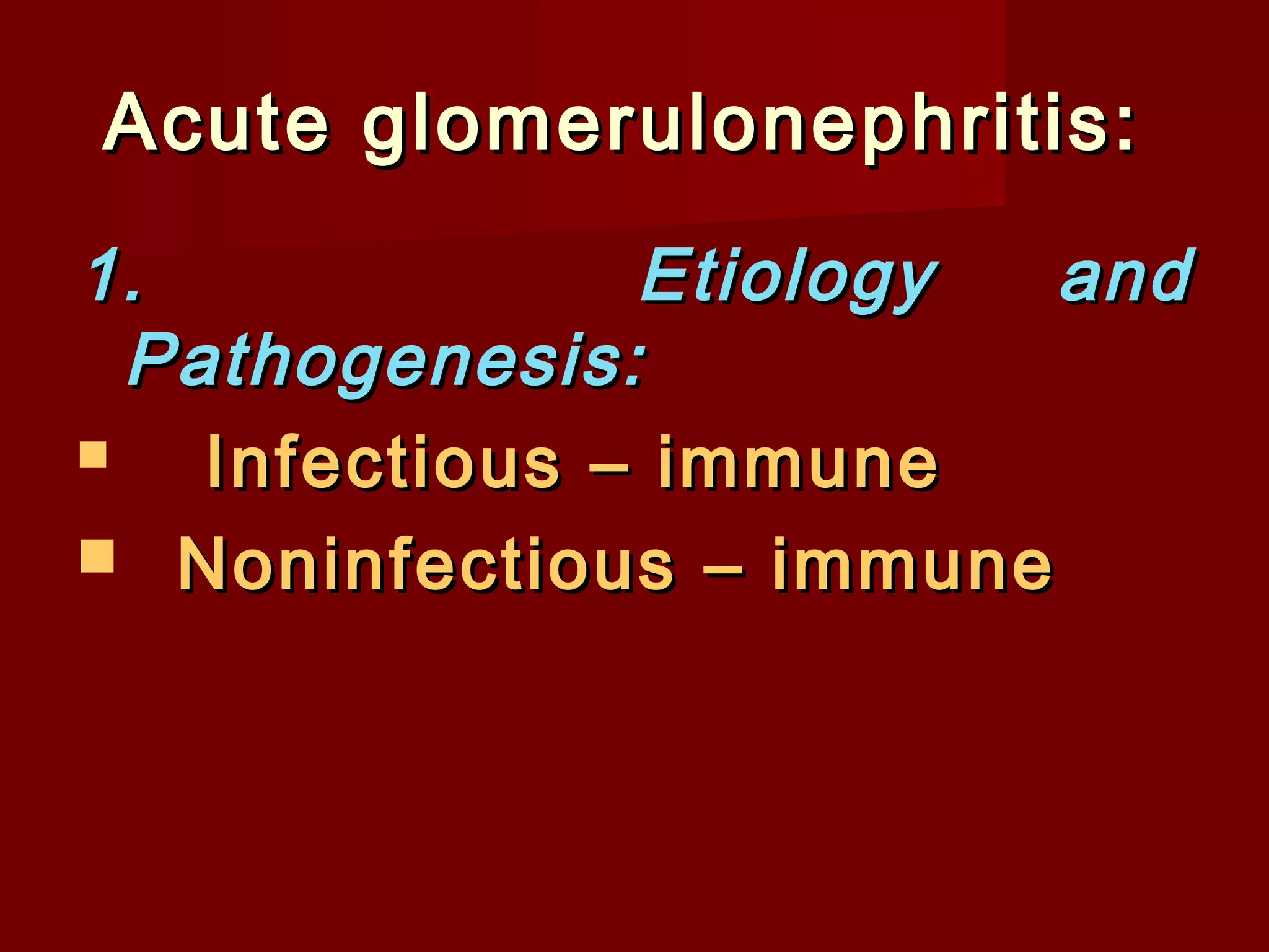 Glomerulonephritis | PPT
