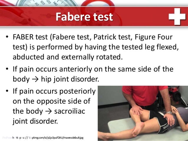 Sacral Faber Test