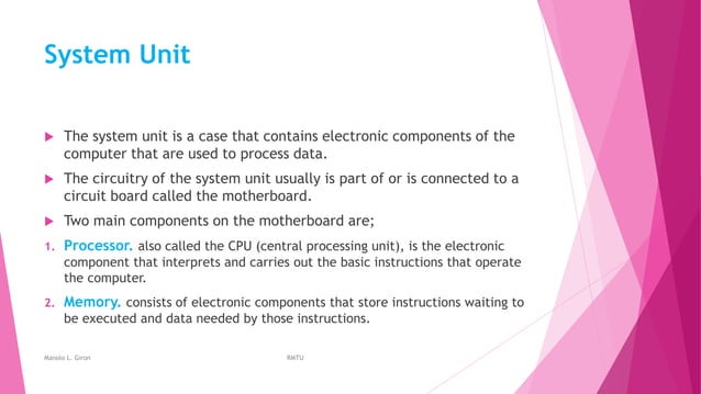 2. the components of a computer | PPT