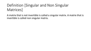 2.2 inverse of a matrix | PPTX