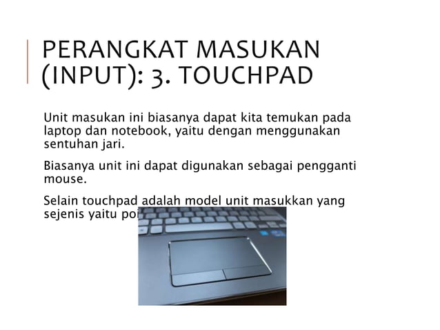 Komponen Perangkat Input dan Output | PPTX