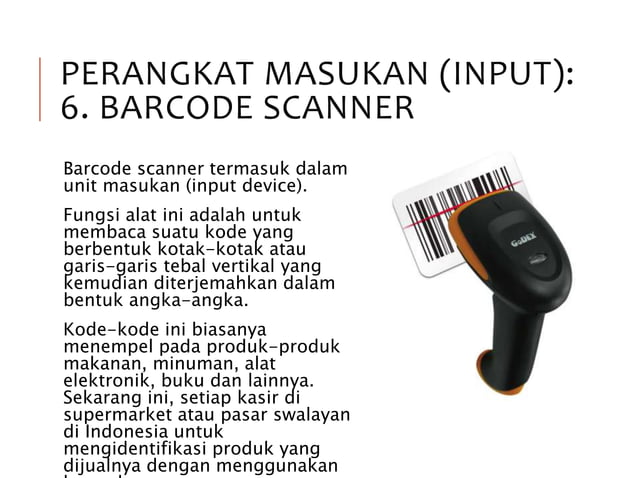 Komponen Perangkat Input dan Output | PPTX