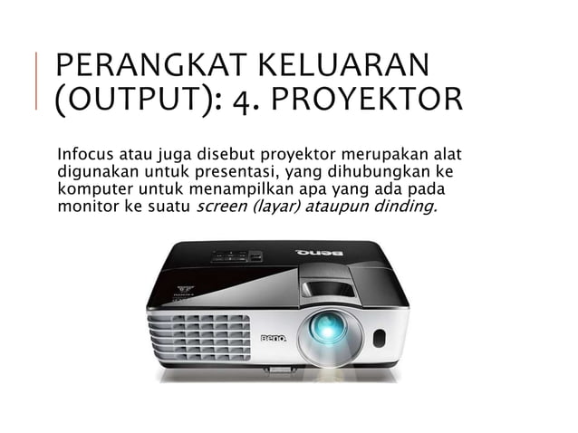 Komponen Perangkat Input dan Output | PPTX