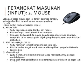 Komponen Perangkat Input dan Output | PPTX