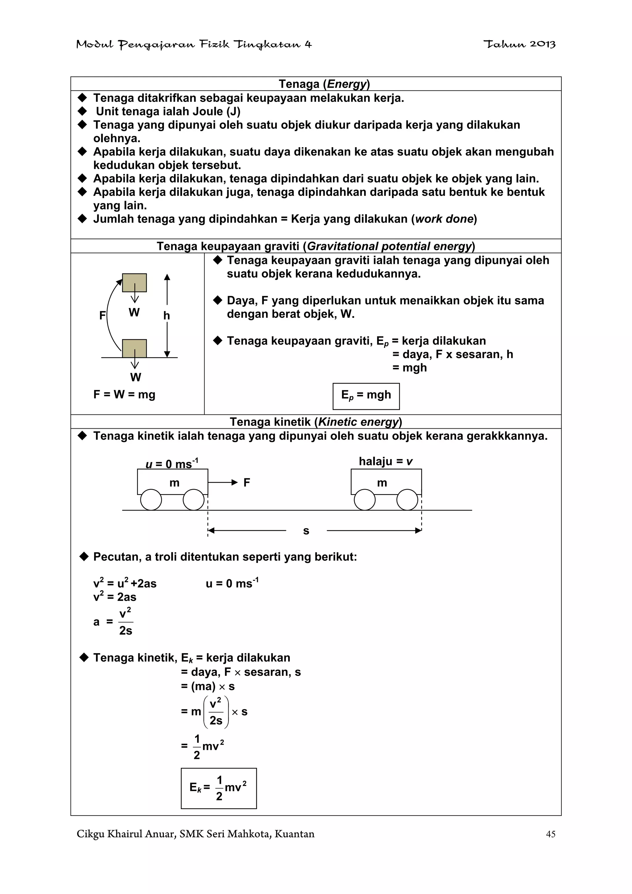 2.0 daya dan gerakan | PDF