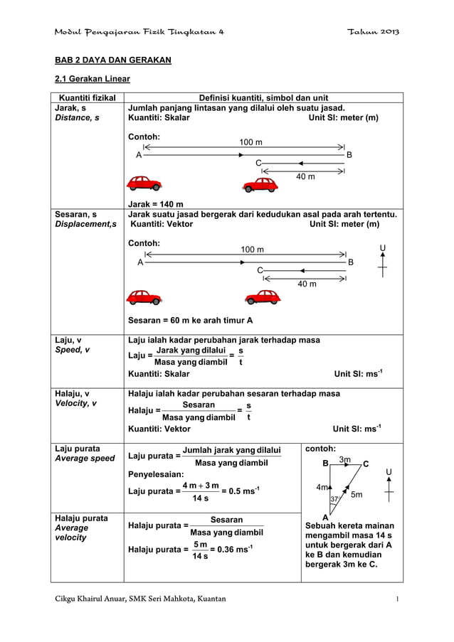 2.0 daya dan gerakan | PDF