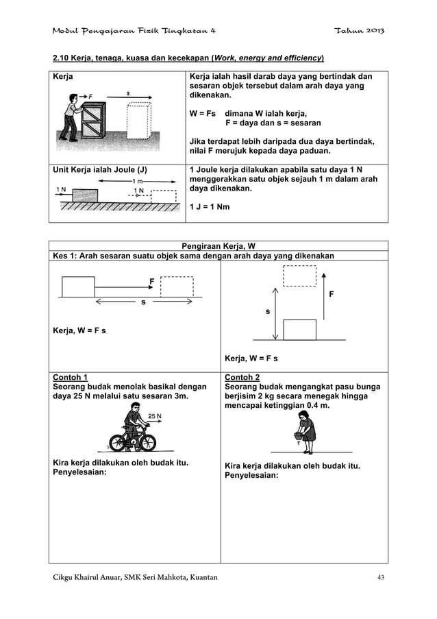 2.0 daya dan gerakan | PDF