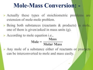 2. F.sc chemistry chapter#01 "Stoichiometry" | PDF