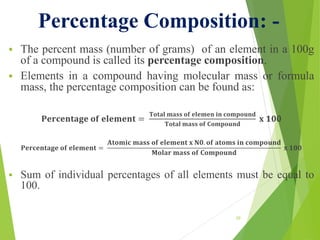 2. F.sc chemistry chapter#01 "Stoichiometry" | PDF