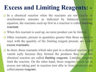 2. F.sc chemistry chapter#01 "Stoichiometry" | PDF
