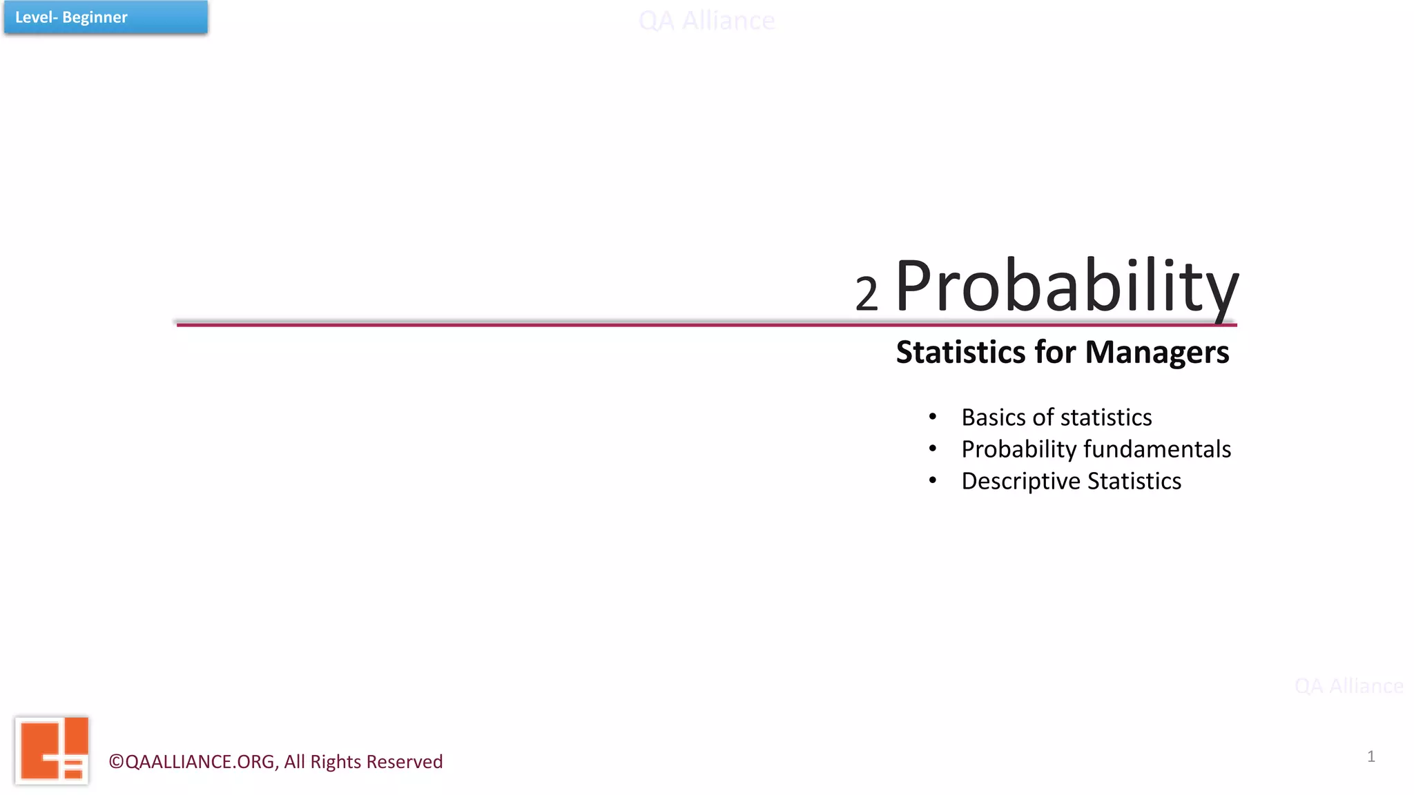 2. Probability Fundamentals | PPT