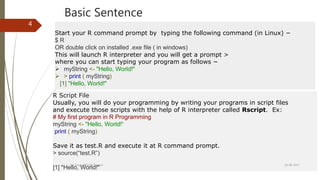 2. R-basics, Vectors, Arrays, Matrices, Factors | PPTX