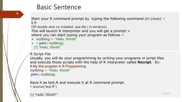 2. R-basics, Vectors, Arrays, Matrices, Factors | PPTX
