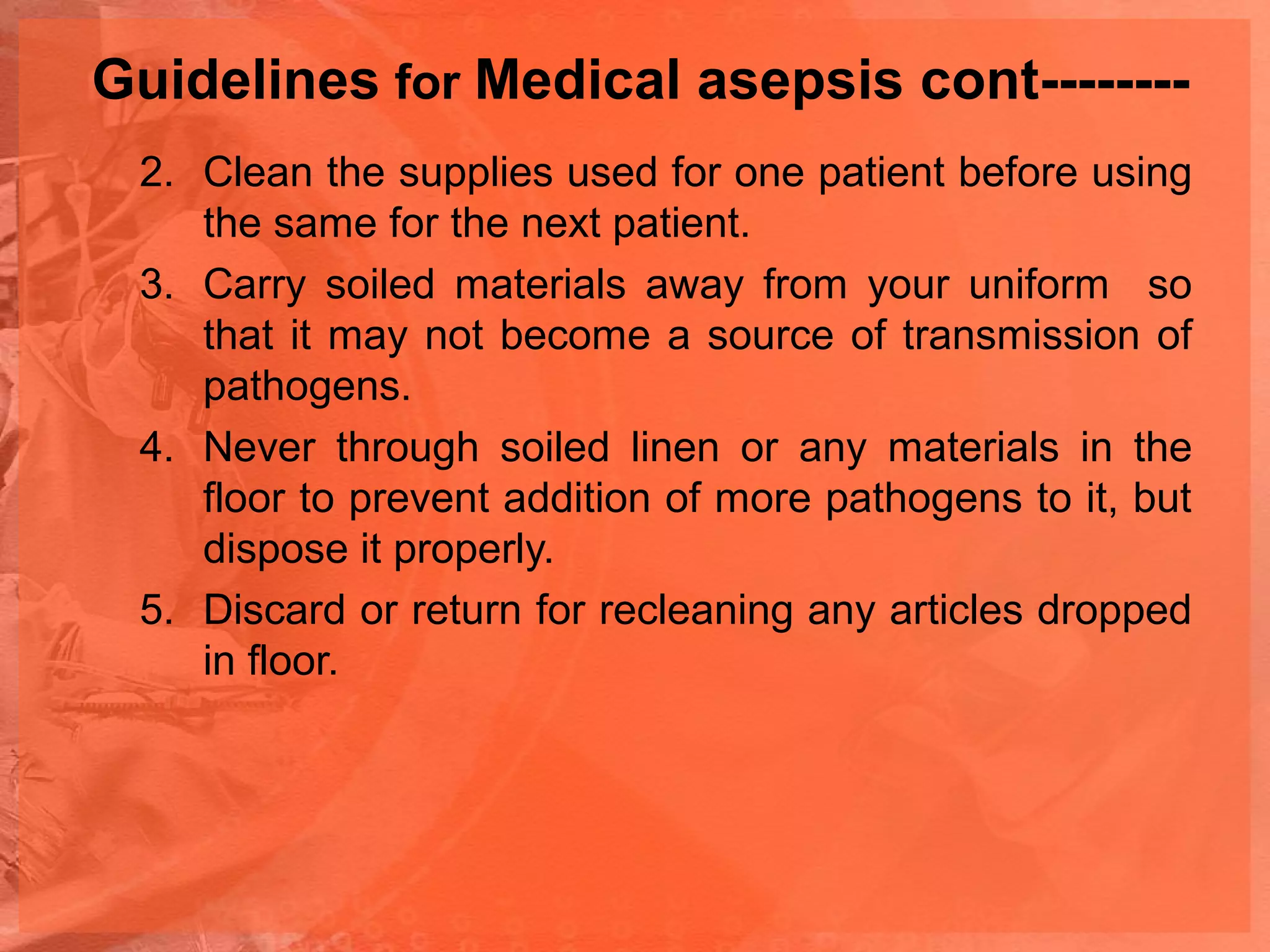 2. medical and surgical aspesis | PPT