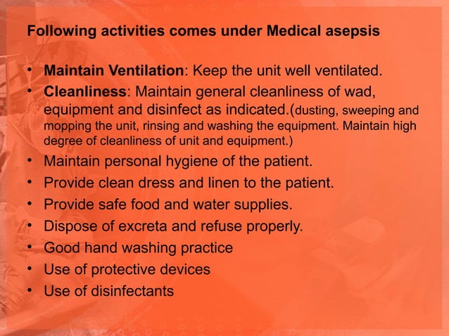 2. medical and surgical aspesis | PPT | Infectious Diseases | Diseases ...
