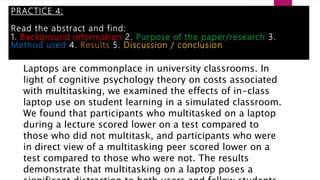 2. writing the abstract | PPT