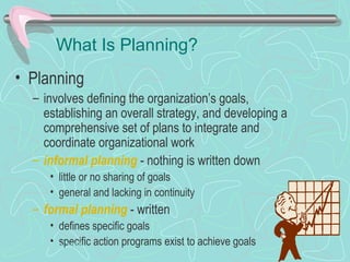 essentials of planning | PPT
