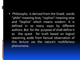 2. meaning of philosophy | PPT