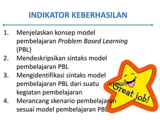2.3 model pembelajaran PROBLEM BASED LEARNING | PPTX