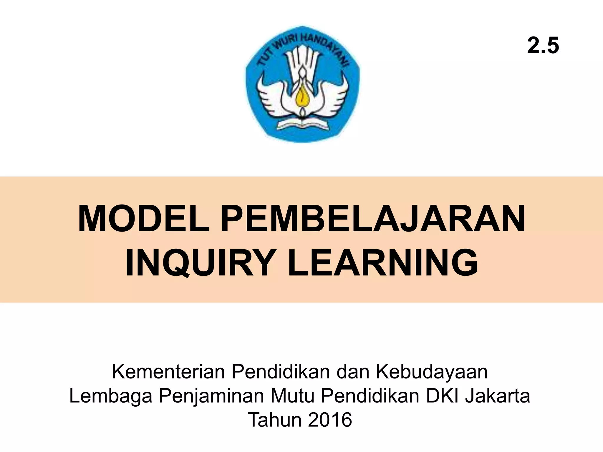 2.5 model pembelajaran INQUIRY LEARNING | PPTX
