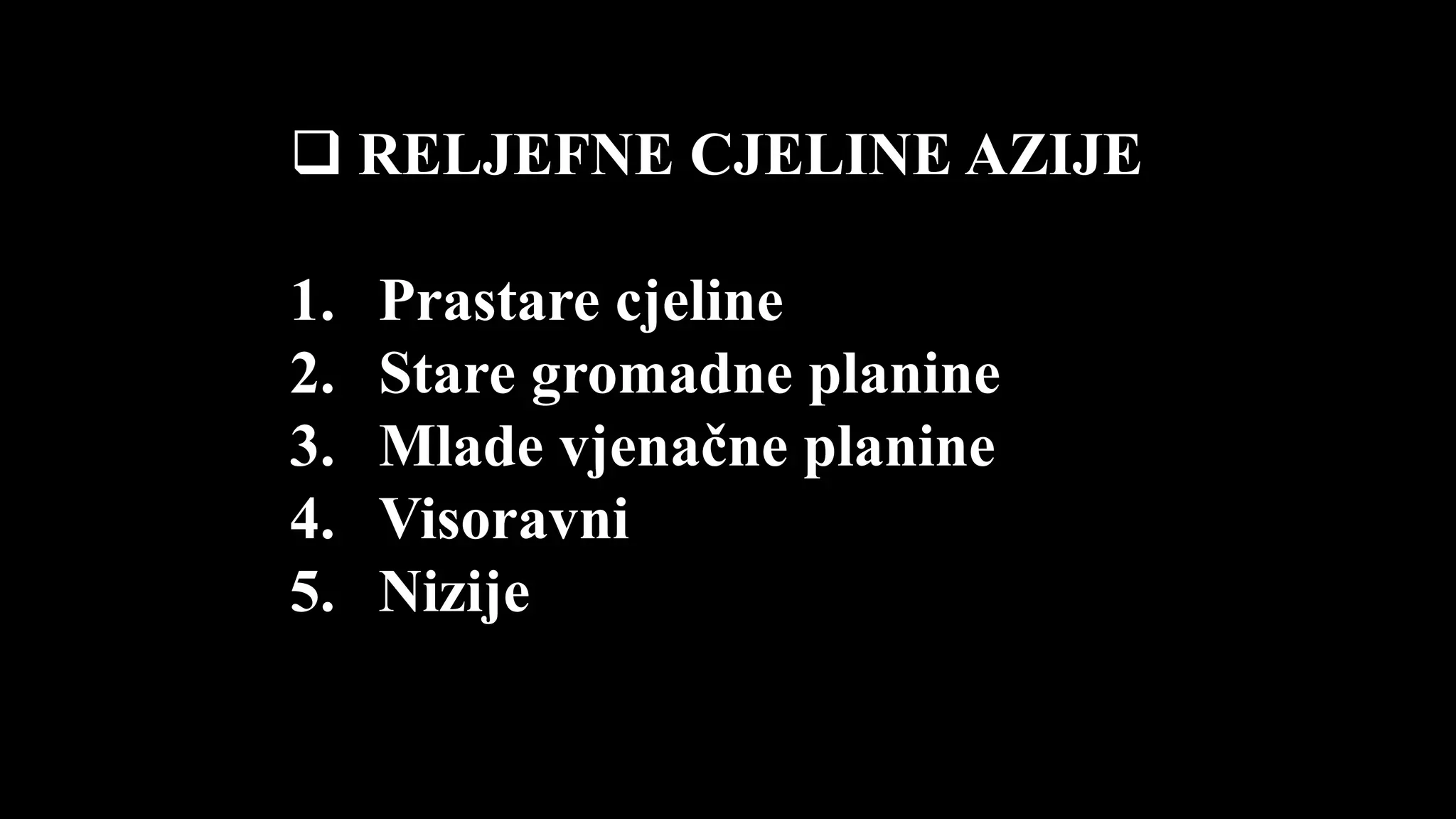 Reljef Azije | PPTX
