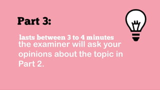 IELTS Speaking Overview | PPT