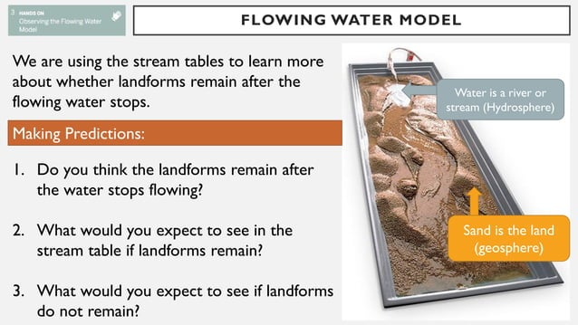 Modeling a Geologic Process - Stream Table | PPT