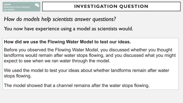 Modeling a Geologic Process - Stream Table | PPT