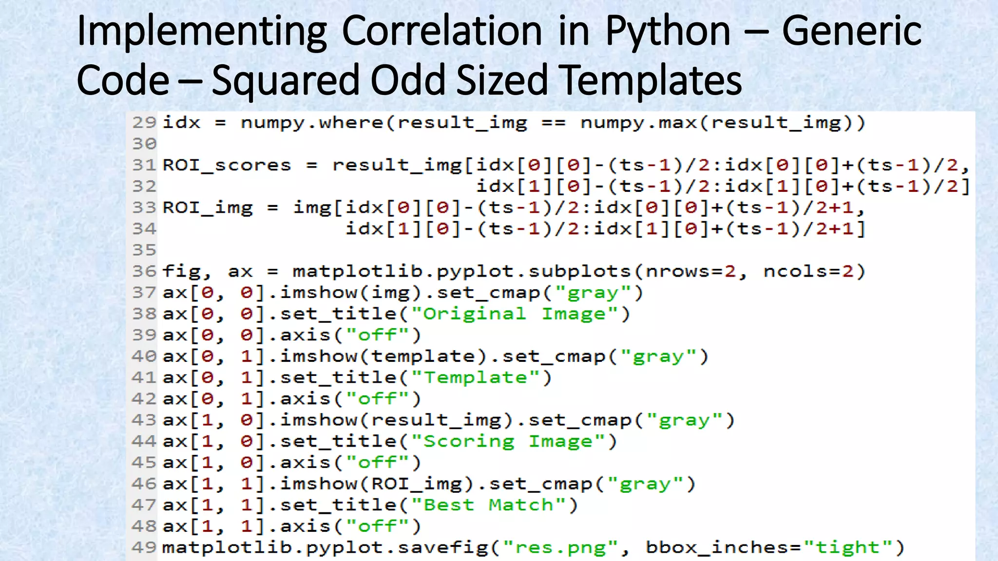 Computer Vision Correlation Convolution And Gradient Ppt