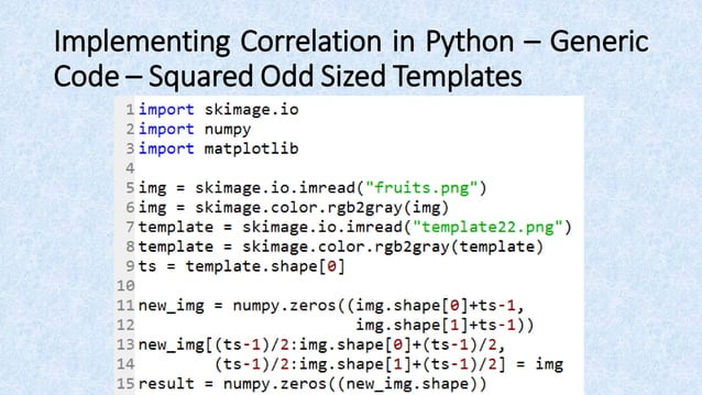 Computer Vision Correlation Convolution And Gradient Ppt 2034