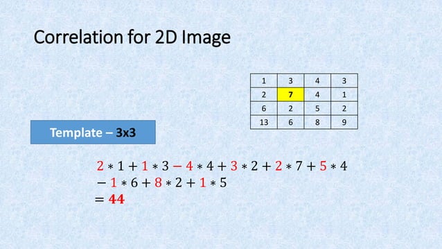 Computer Vision Correlation Convolution And Gradient