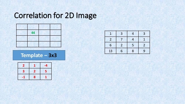 Computer Vision Correlation Convolution And Gradient