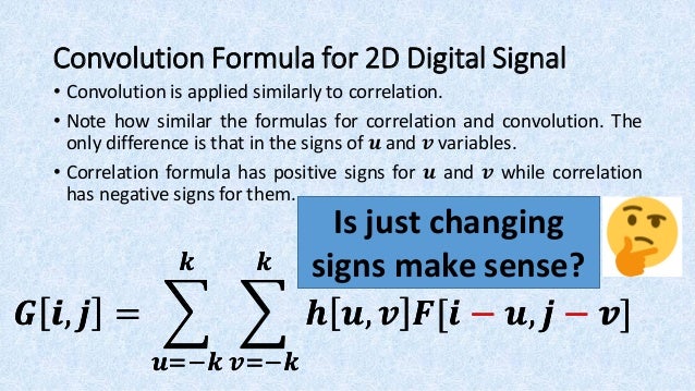 Computer Vision Correlation Convolution And Gradient