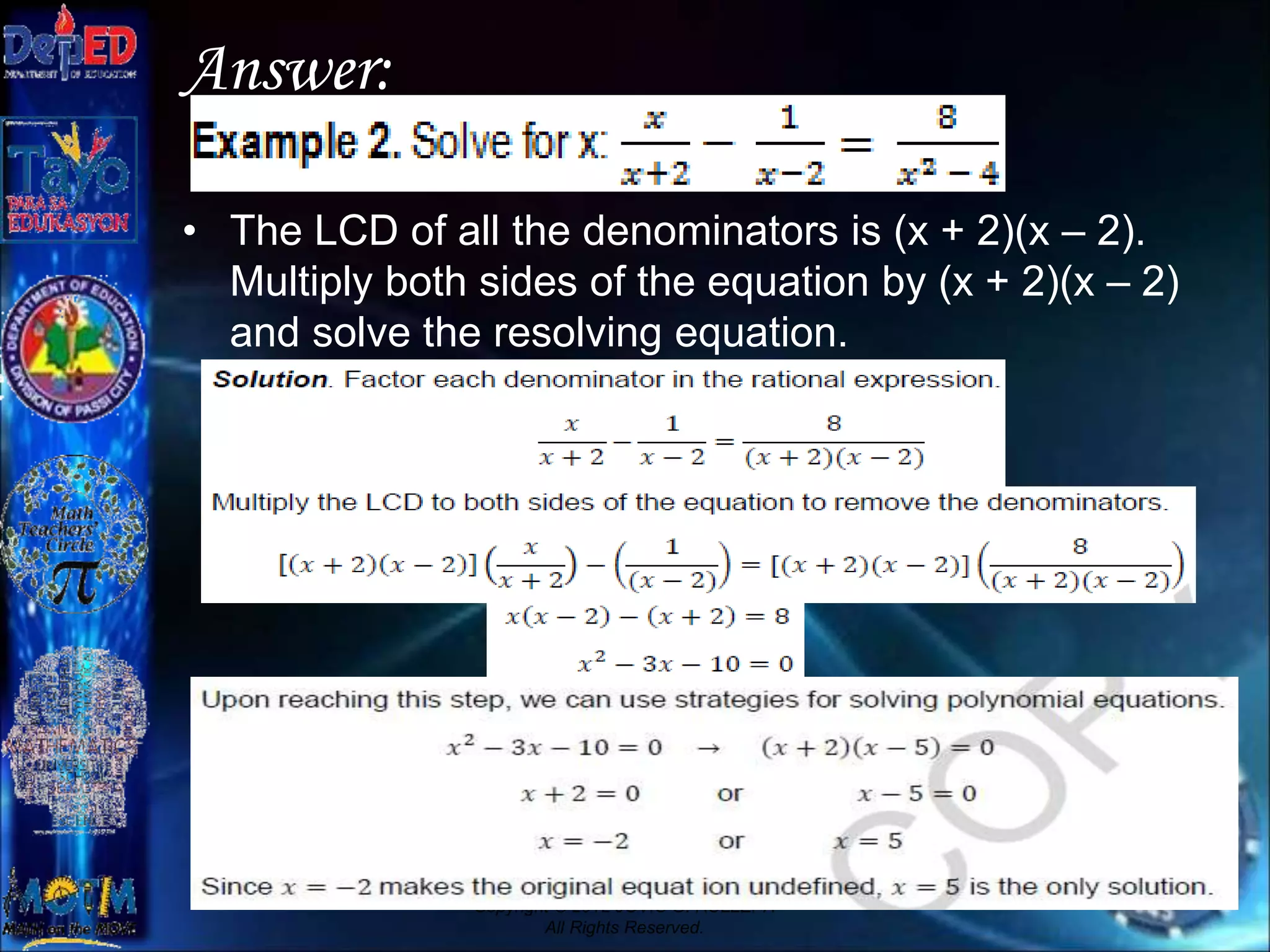 Chapter 2: Rational Function | PPSX
