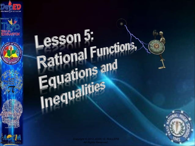 Chapter 2: Rational Function | PPSX | Programming Languages | Computing