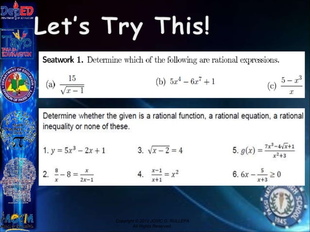 Chapter 2: Rational Function | PPSX | Programming Languages | Computing