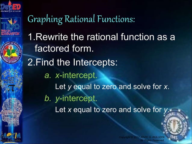 Chapter 2: Rational Function | PPSX | Programming Languages | Computing