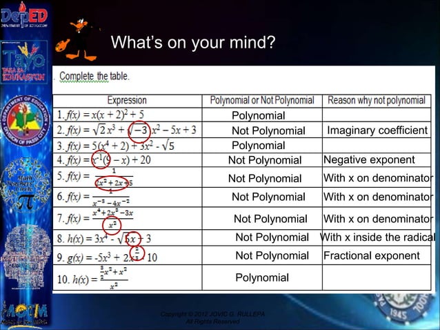 Chapter 2: Rational Function | PPSX | Programming Languages | Computing