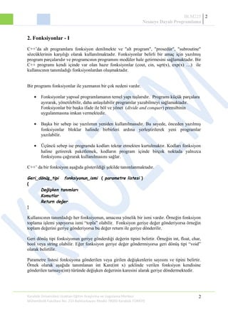 2. fonksiyonlar | DOC