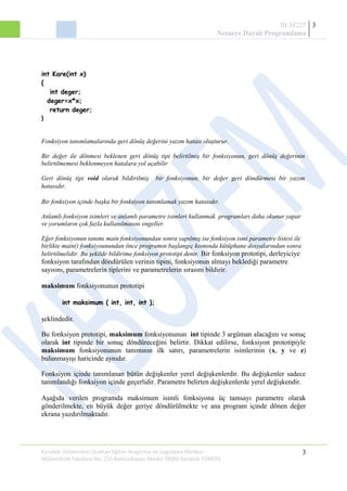 2. fonksiyonlar | DOC