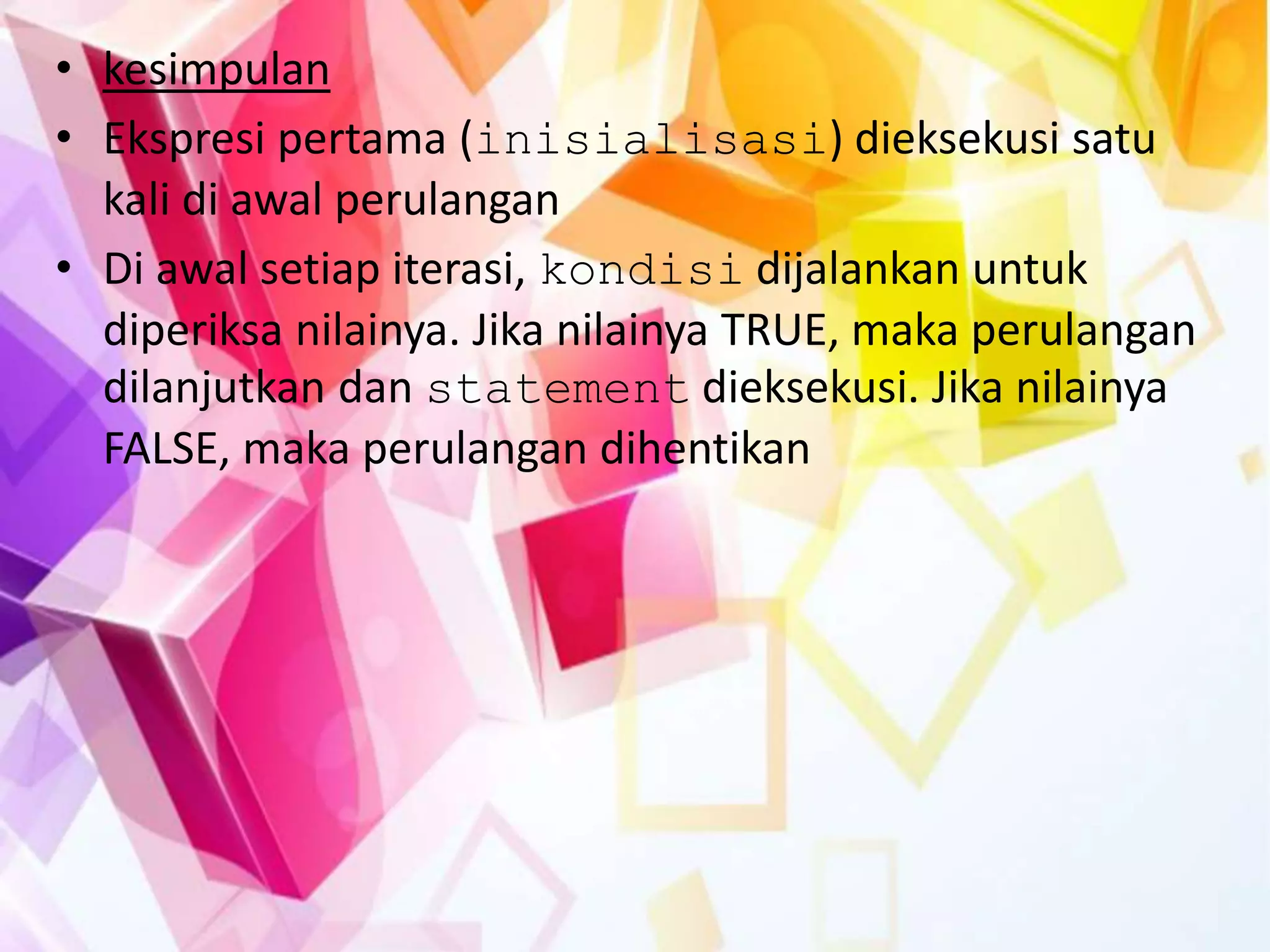 perulangan pada java netbeans | PPT