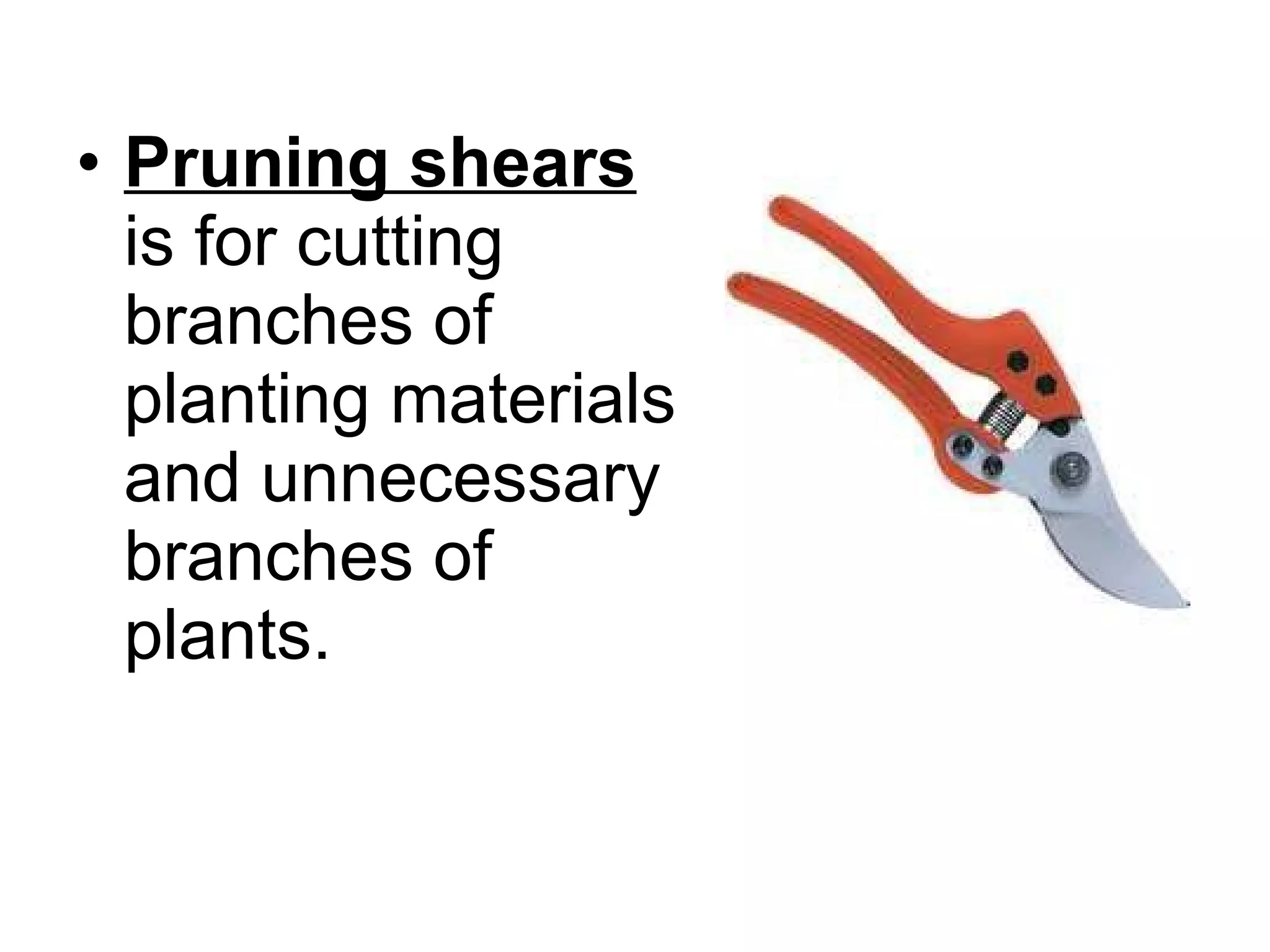 Lesson 1 Use of farm Tools and Equipment | PPT