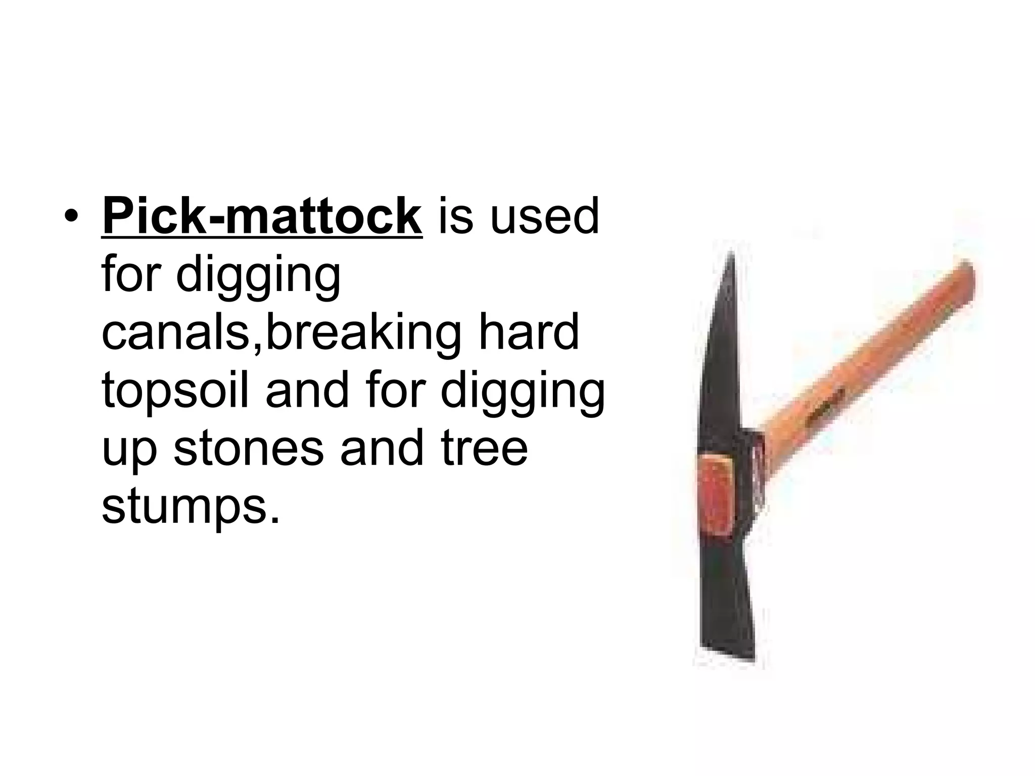 Lesson 1 Use of farm Tools and Equipment | PPT