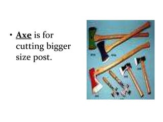 Lesson 1 Use of farm Tools and Equipment | PPT
