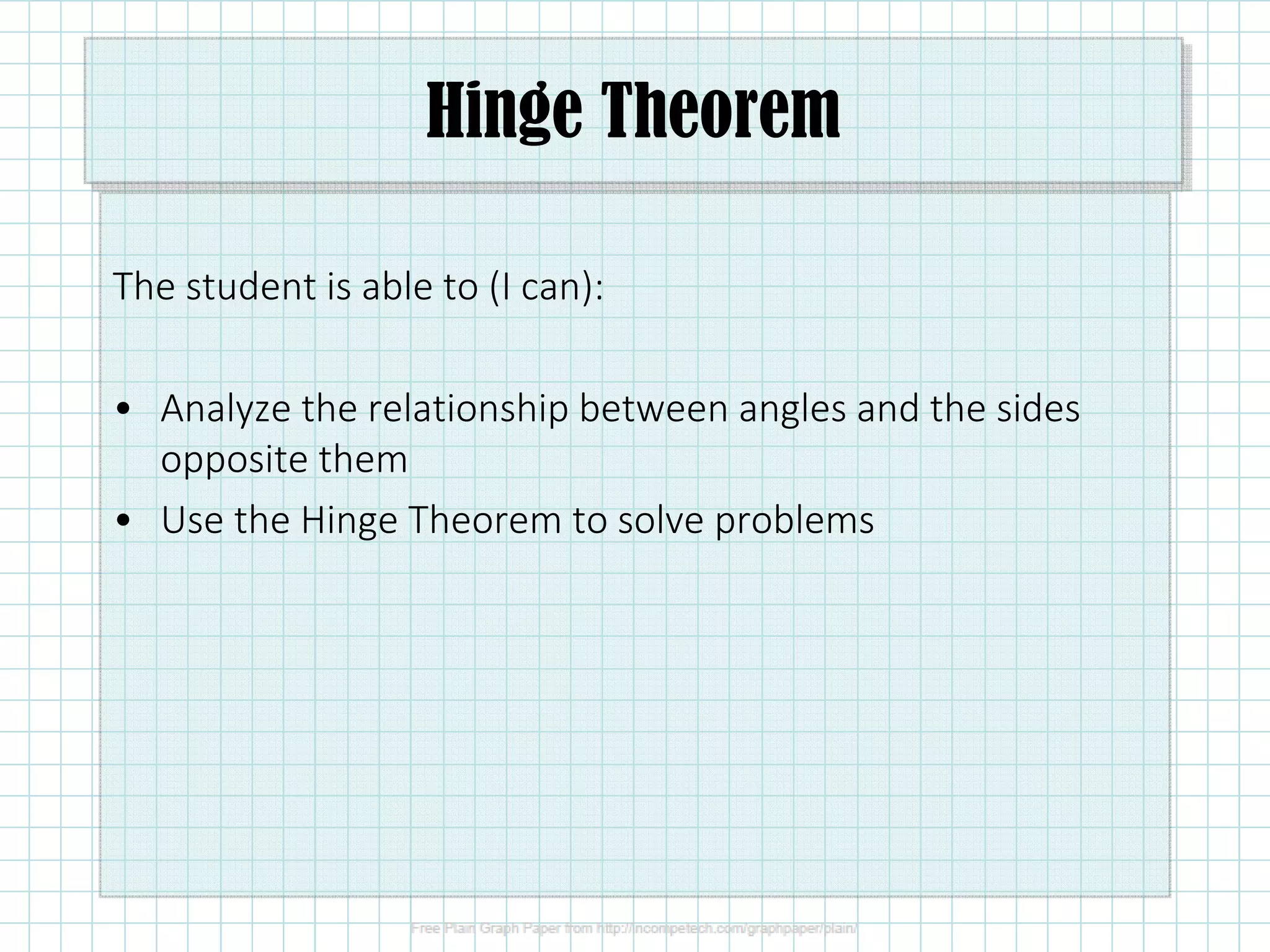 2.5.4 Hinge Theorem | PDF