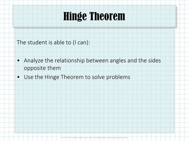 2.5.4 Hinge Theorem | PDF