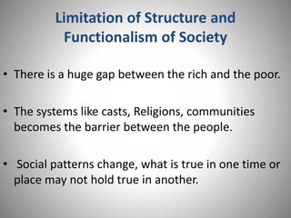 2.structural functional view of society | PPTX