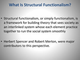 2.structural functional view of society | PPTX