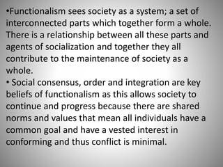 2.structural functional view of society | PPTX