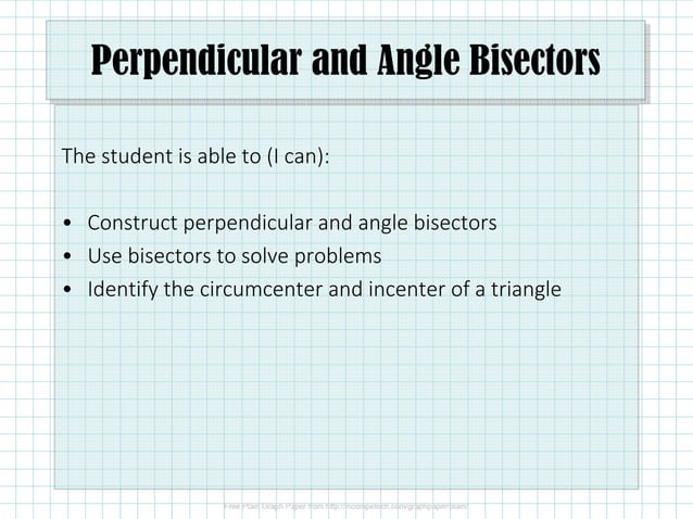 2.5.5 Perpendicular and Angle Bisectors | PDF